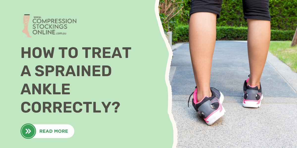 How to Treat a Sprained Ankle Without Making It Worse?– Compression ...